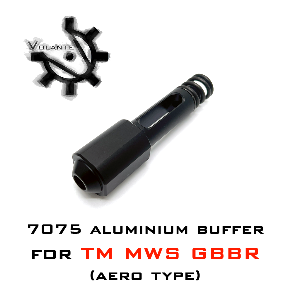Volante CNC 7075 Aluminum Aero Buffer For Marui TM MWS GBBR Series ...