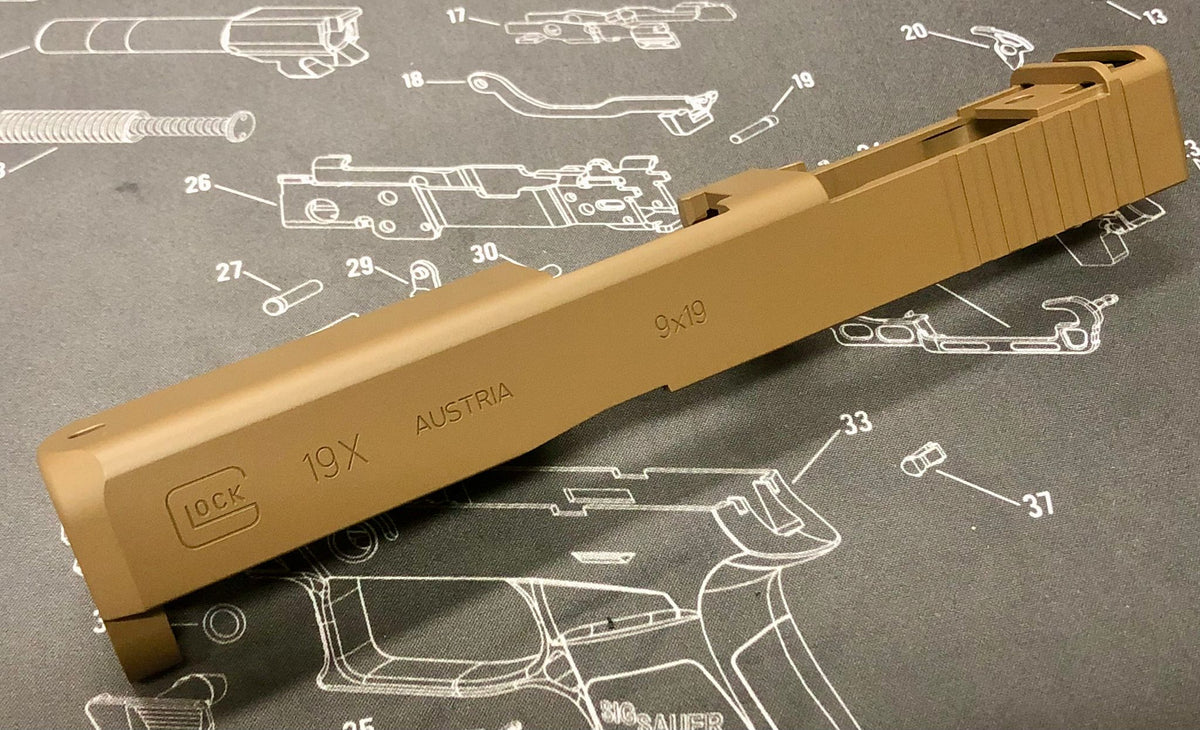 Bomber CNC Steel G19X MOS Slide Kit for Umarex / VFC G19X GBB series ...