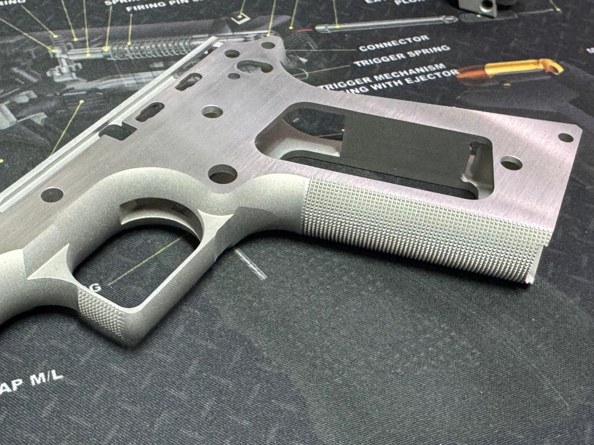 Bomber CNC Aluminum SV style 1911 Square Trigger Guard Frame set - Shi ...