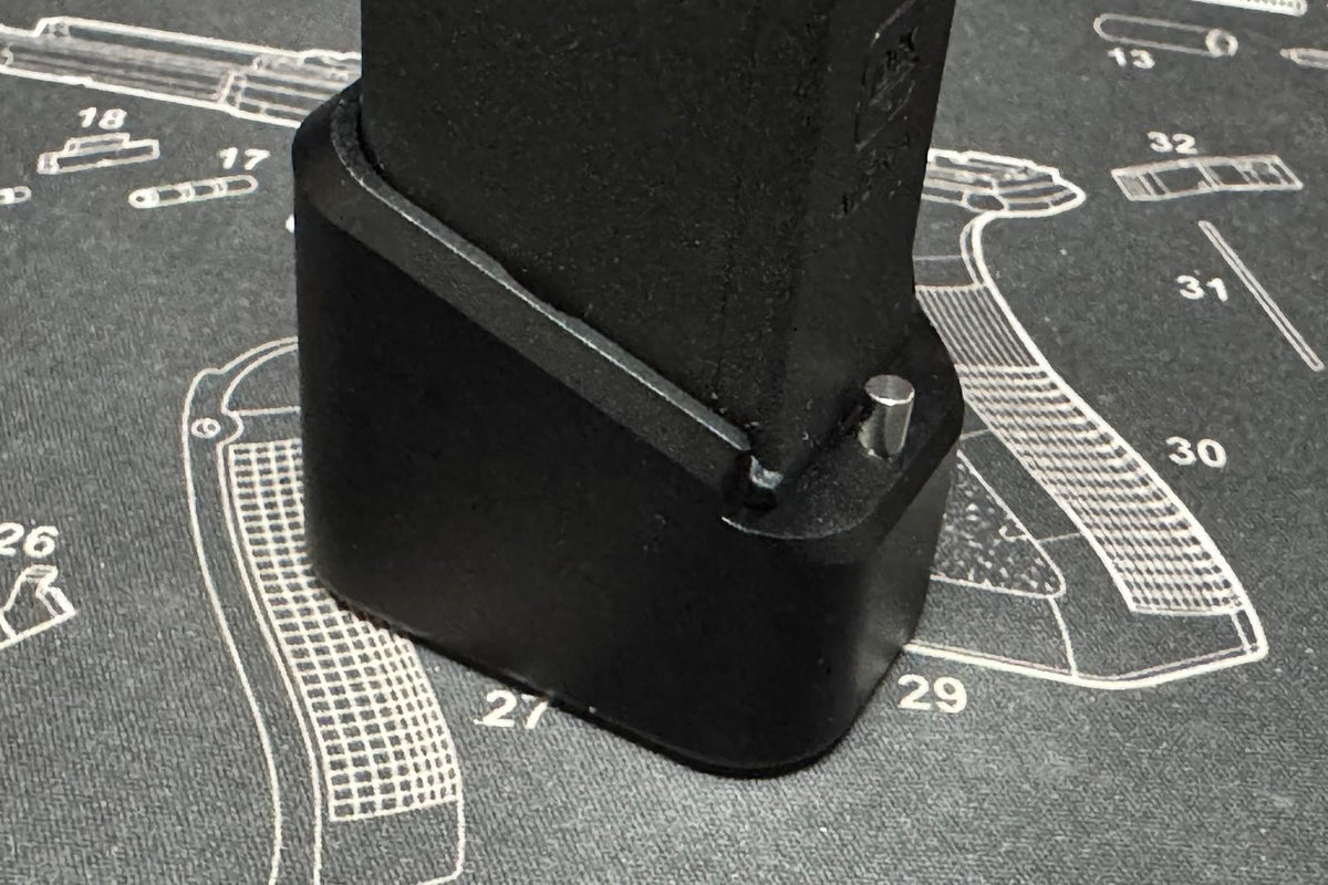 BOMBER CNC ALUMINUM T-STYLE ( LONG ) MAGAZINE PAD EXTENSION FOR UMAREX ...