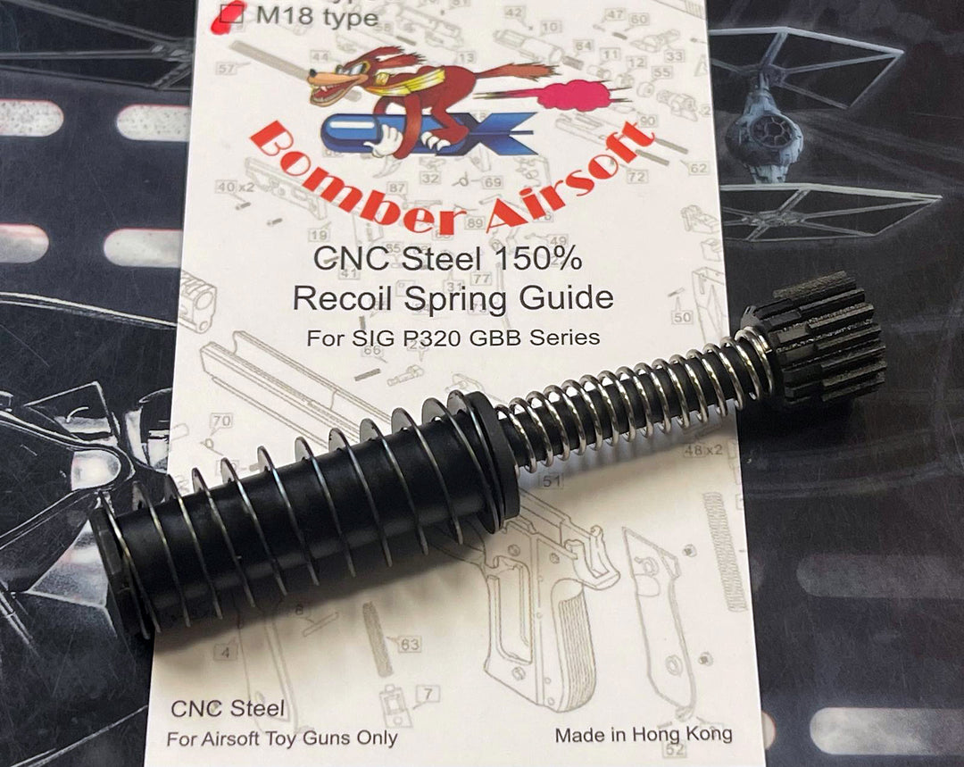 Bomber CNC Steel 150% Recoil Spring Guide Rod for SIG M18 GBB Series ...