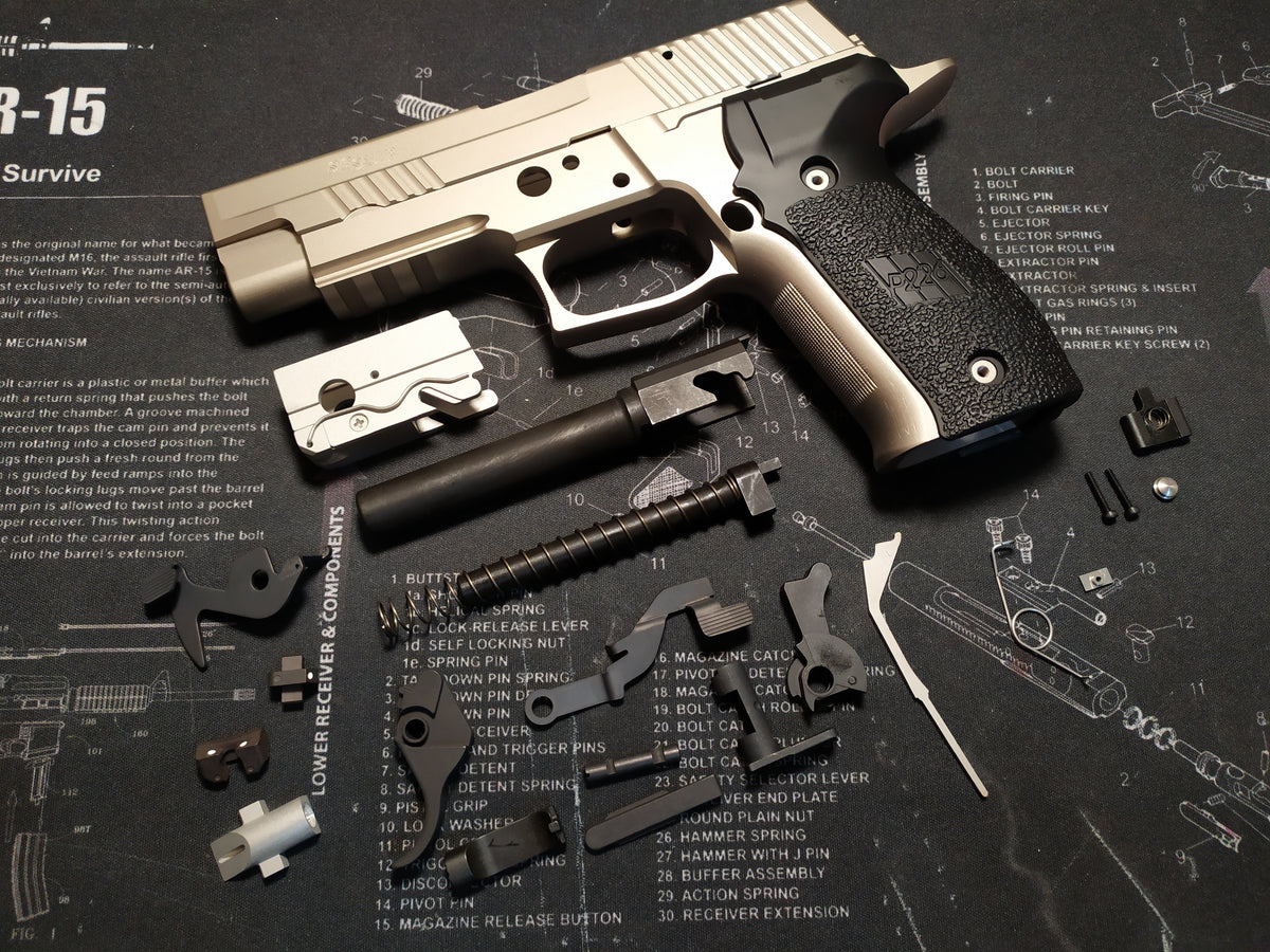 ALC CNC Stainless P226 Elite Full set for Marui P226 GBB series – Boomarms