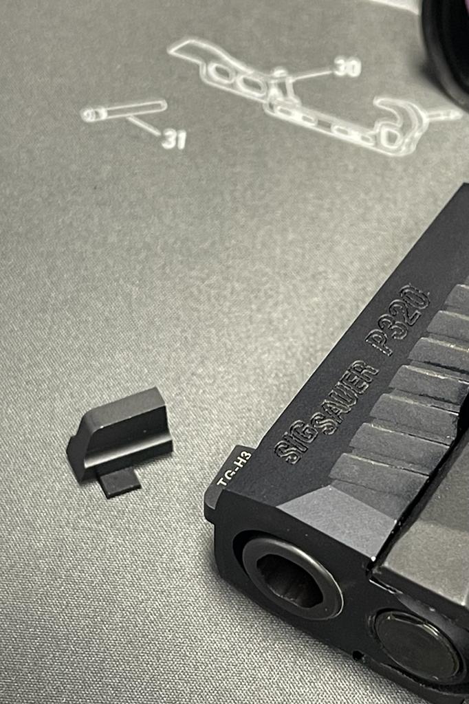 Bomber CNC Steel Luminous Raised / Suppressor Front sight for SIG / VF ...