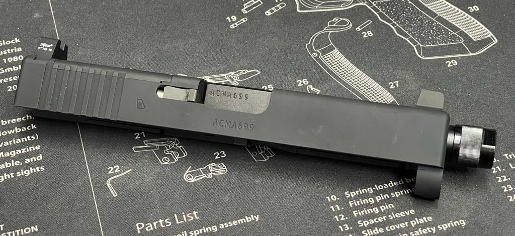 Nova CNC Aluminum G19 MOS Slide Kit for Tokyo Marui G19 Gen4 GBB serie ...