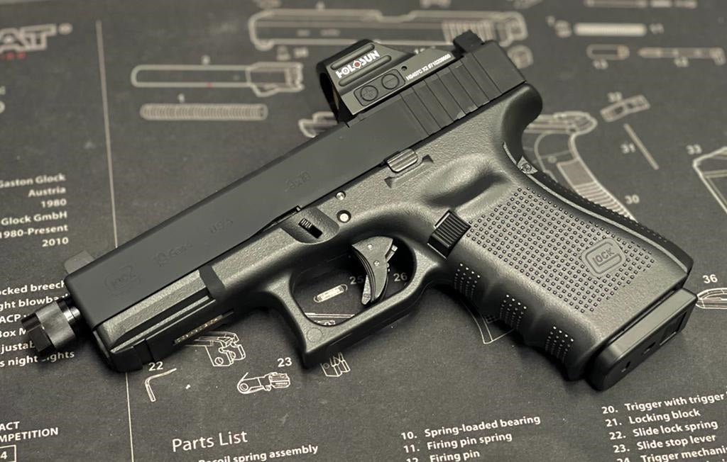 Nova CNC Aluminum G19 MOS Slide Kit for Tokyo Marui G19 Gen4 GBB serie ...