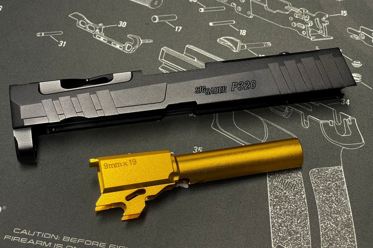 Nova CNC Aluminum P320 XCarry Spectre slide set for SIG Air M18 GBB se ...