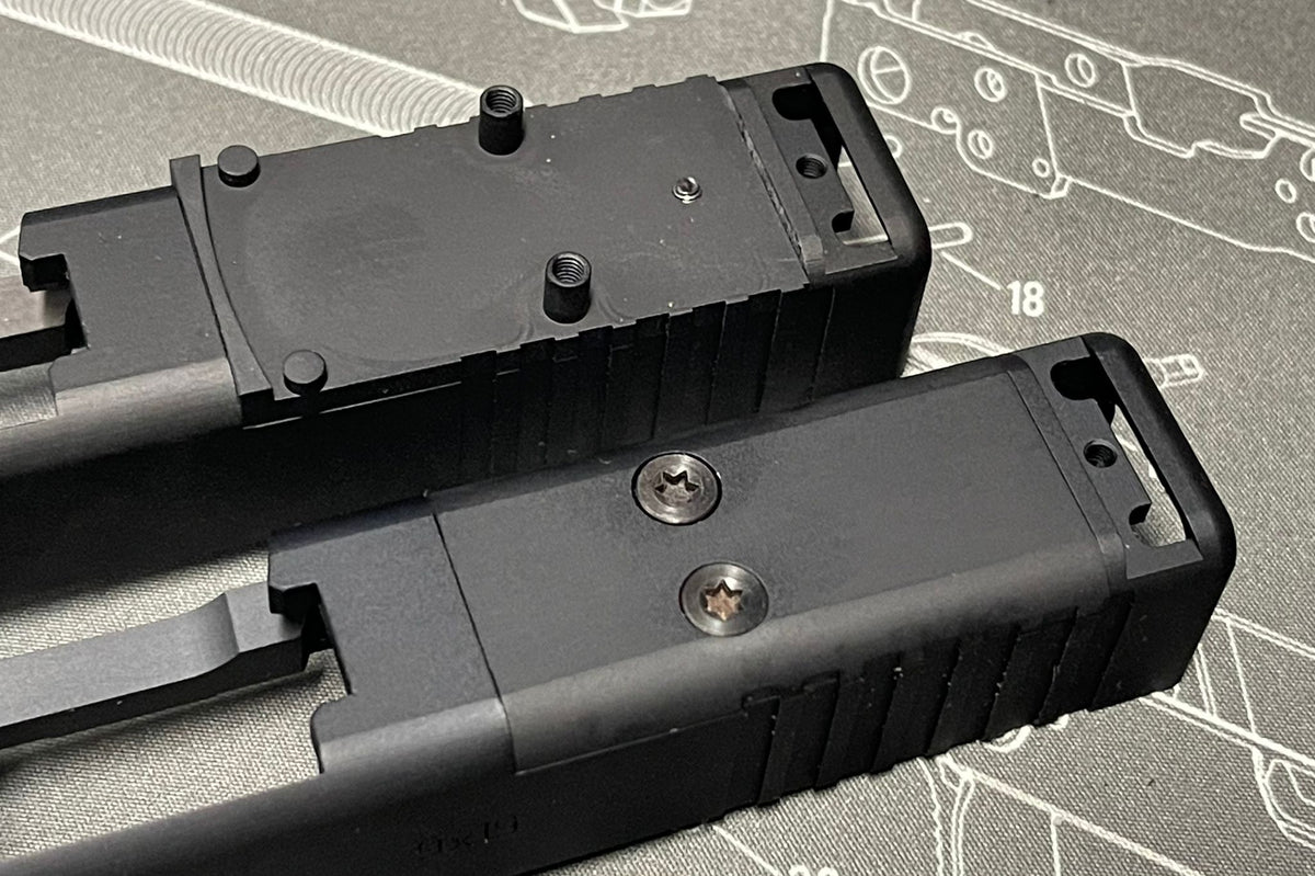 Bomber CNC Aluminum Cover plate for Bomber / VFC Airsoft MOS slide ...