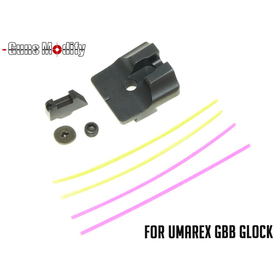 Guns Modify Steel CNC Fiber Optic Sight Set for Umarex Glock Series ...